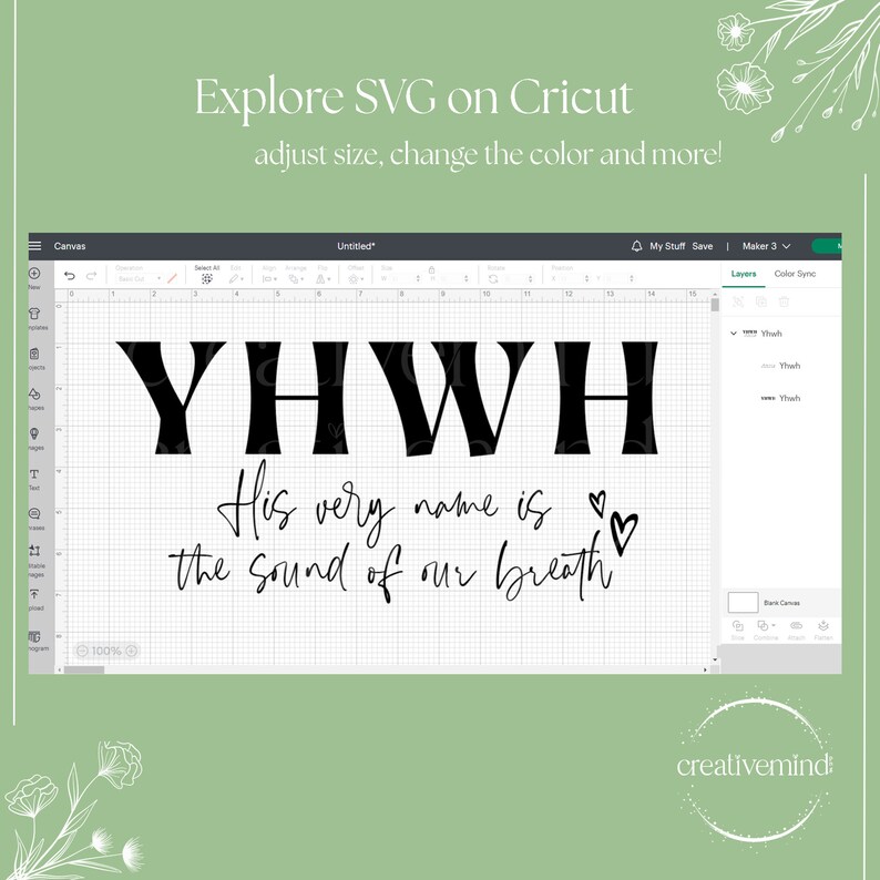 Yhwh Svg, Yahweh Svg, Name of God Svg, Jehovah Jireh, Rapha Svg ...