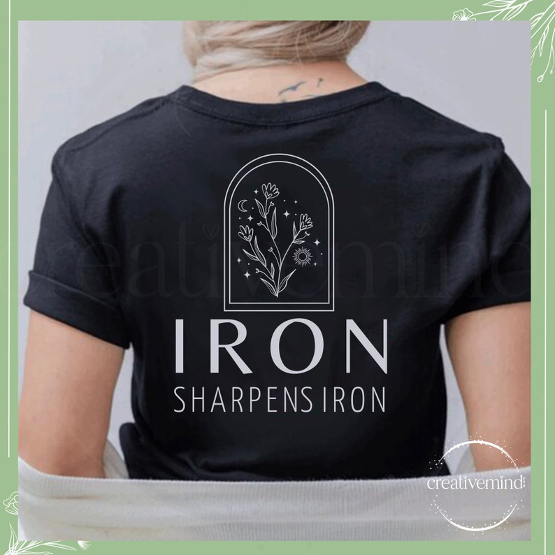 Iron Sharpens Iron Svg, Bible Verse Svg, Proverbs 27:17 Christian Svg ...
