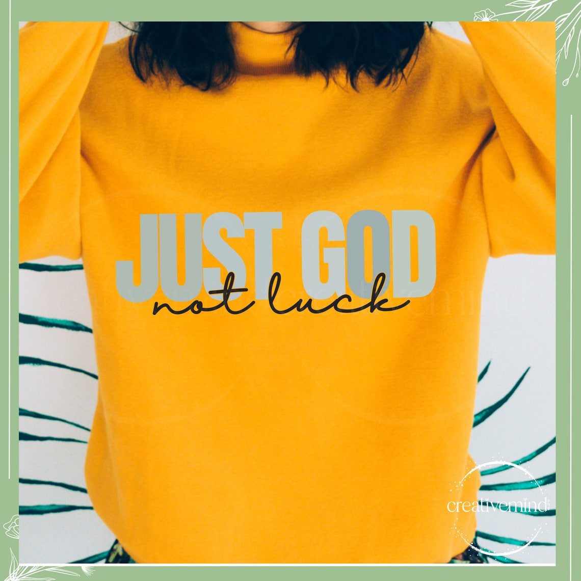 Not Luck Just God SVG, Christian Faith Quote Design, Rooted in Christ ...