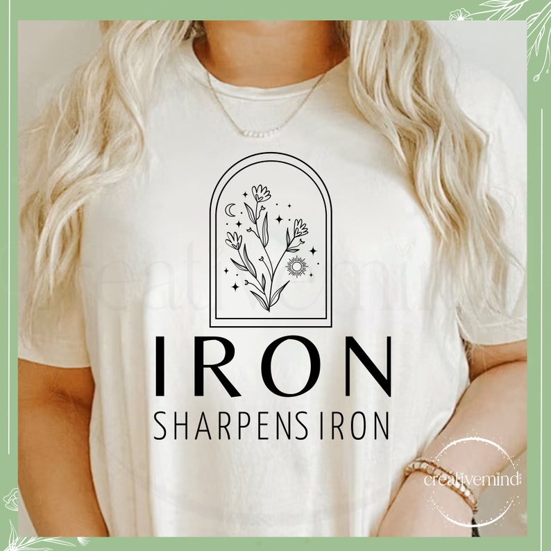 Iron Sharpens Iron Svg, Bible Verse Svg, Proverbs 27:17 Christian Svg ...