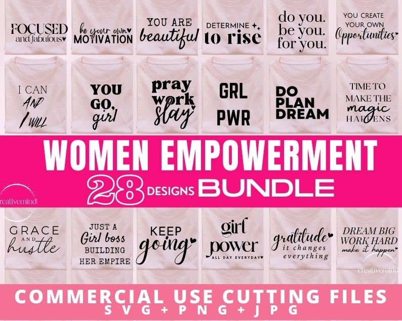 Women Empowerment Bundle Svg, Small Business Owners, Boss Babe Svg ...