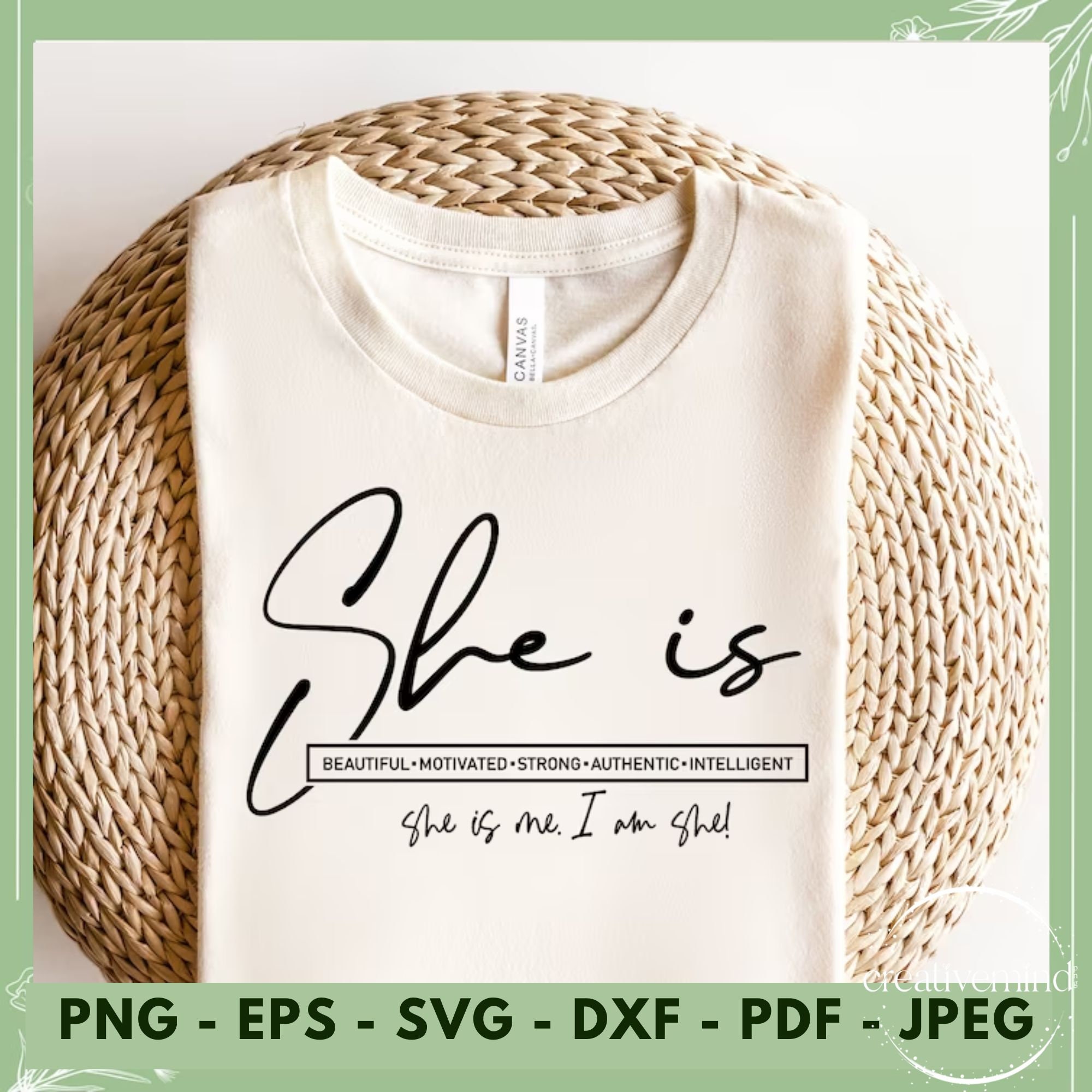 She is Me, I Am She Svg Png Jpg, She is Beautiful, Empowered Women Svg ...