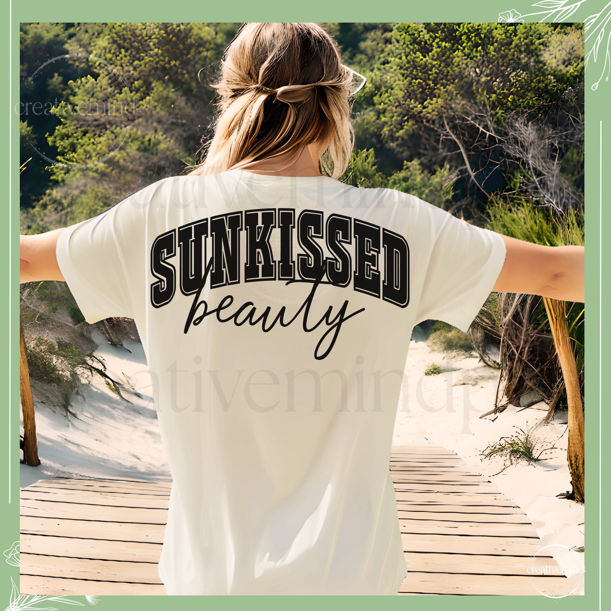 Sunkissed Svg Vacation Svg Sunshine Svg Beach Svg Trendy Etsy