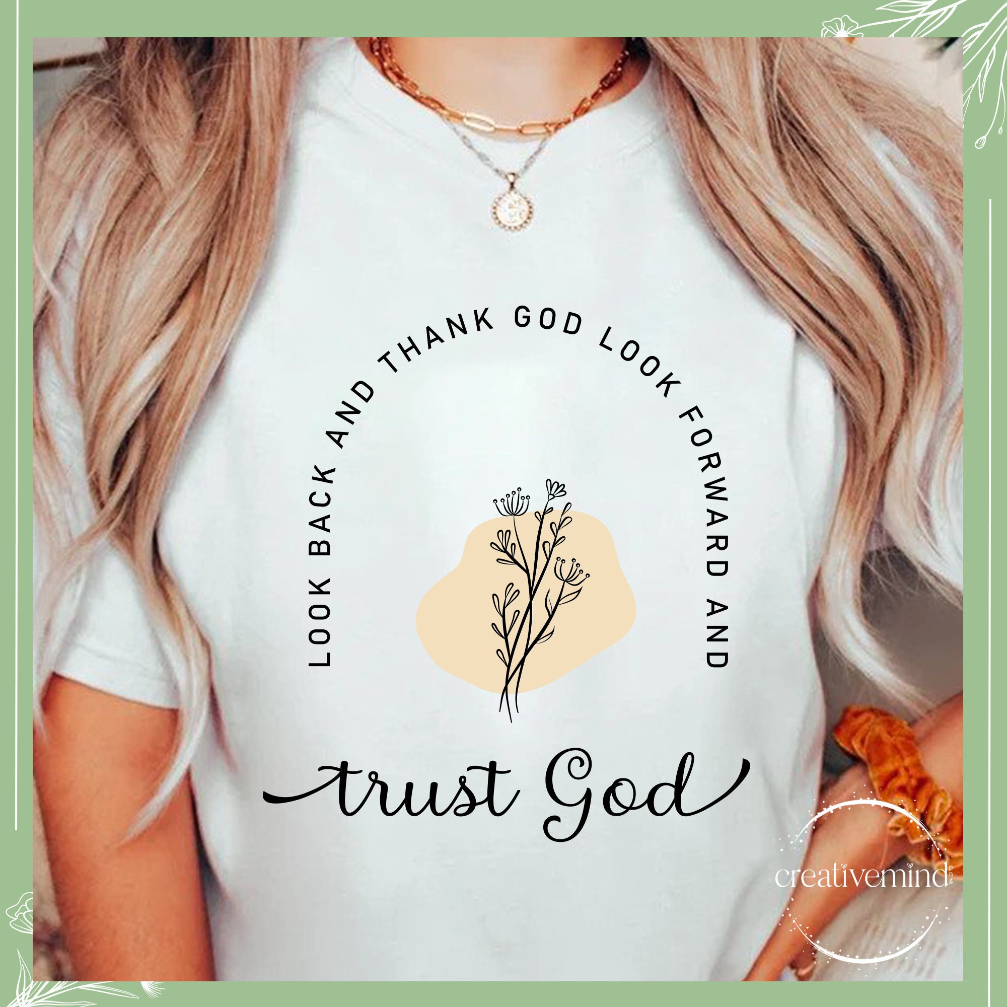 Look Back and Thank God Look Forward and Trust God Svg - Etsy