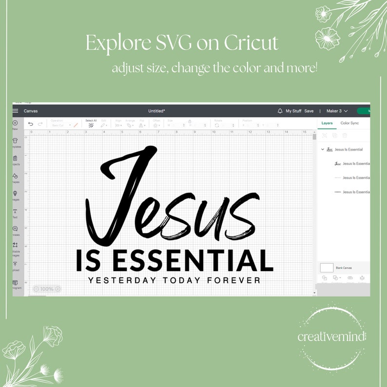 Jesus is Essential, Jesus Svg, Prayer Warrior, Christ Like Svg ...