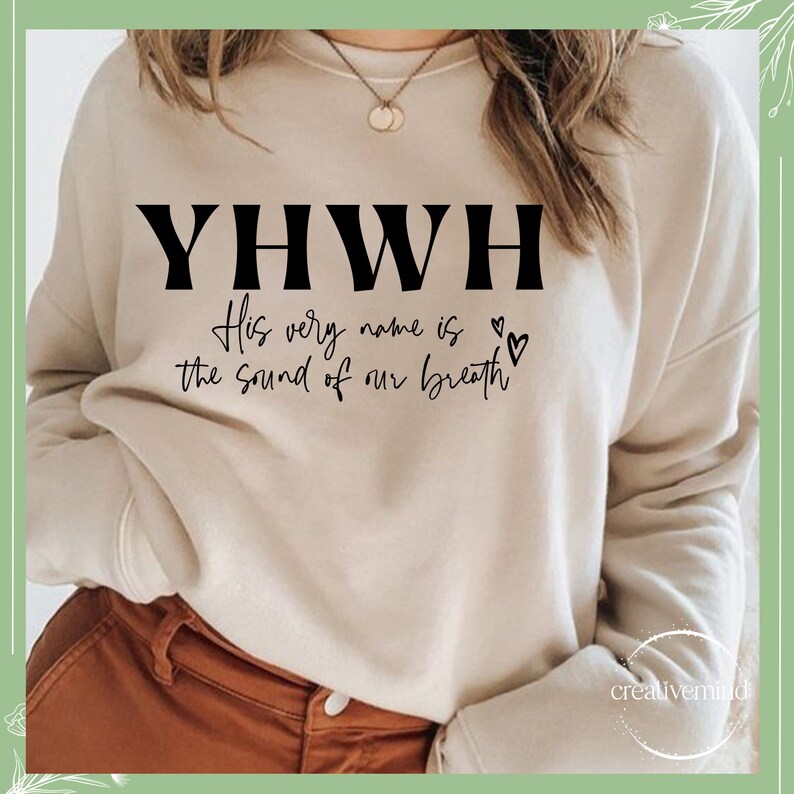 YHWH Breath Christian SVG (digital Download) - Etsy Australia