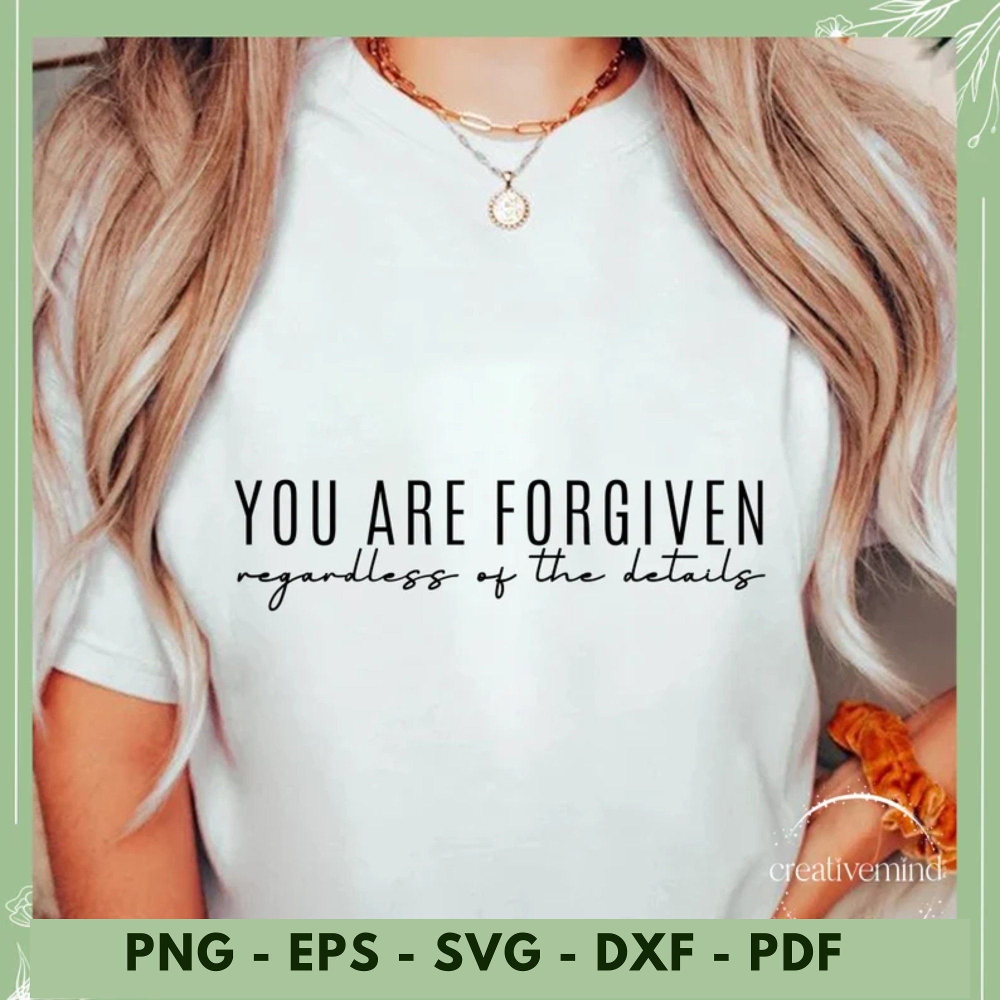 Forgiven Svg Not Perfect Forgiven Svg Just Forgiven Svg - Etsy