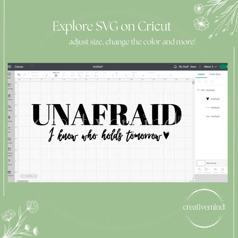 Unafraid Svg, Brave Svg, Christian Svg, Scripture Svg, Bible Verse Svg ...