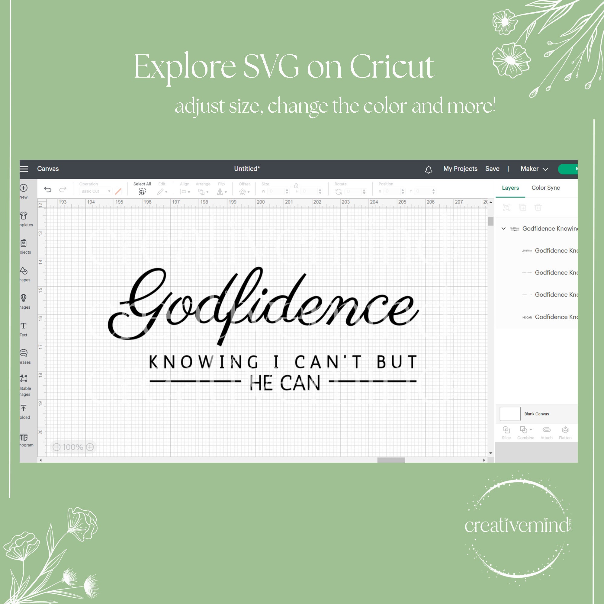 He Can Svg Trusting God Svg Confidence Svg Christian Svg - Etsy