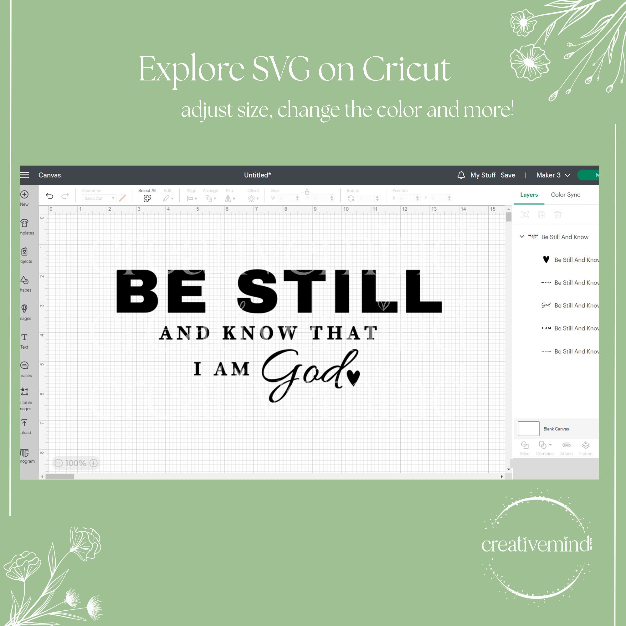 Be Still and Know That I Am God Svg Be Still Svg Psalm - Etsy