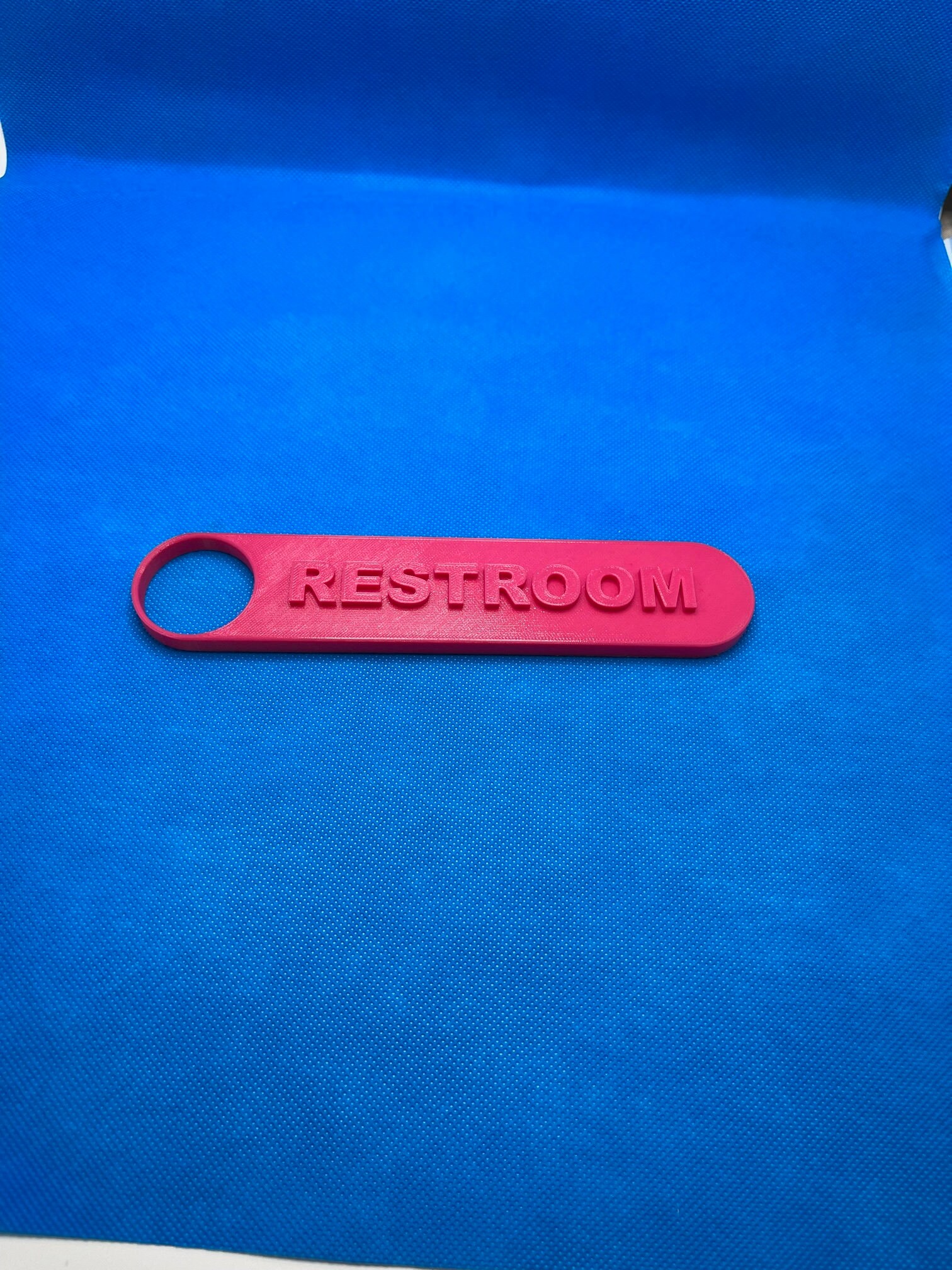Huge Key Fob for Restroom, Keychain for Restroom Key, Keychain for Gas ...