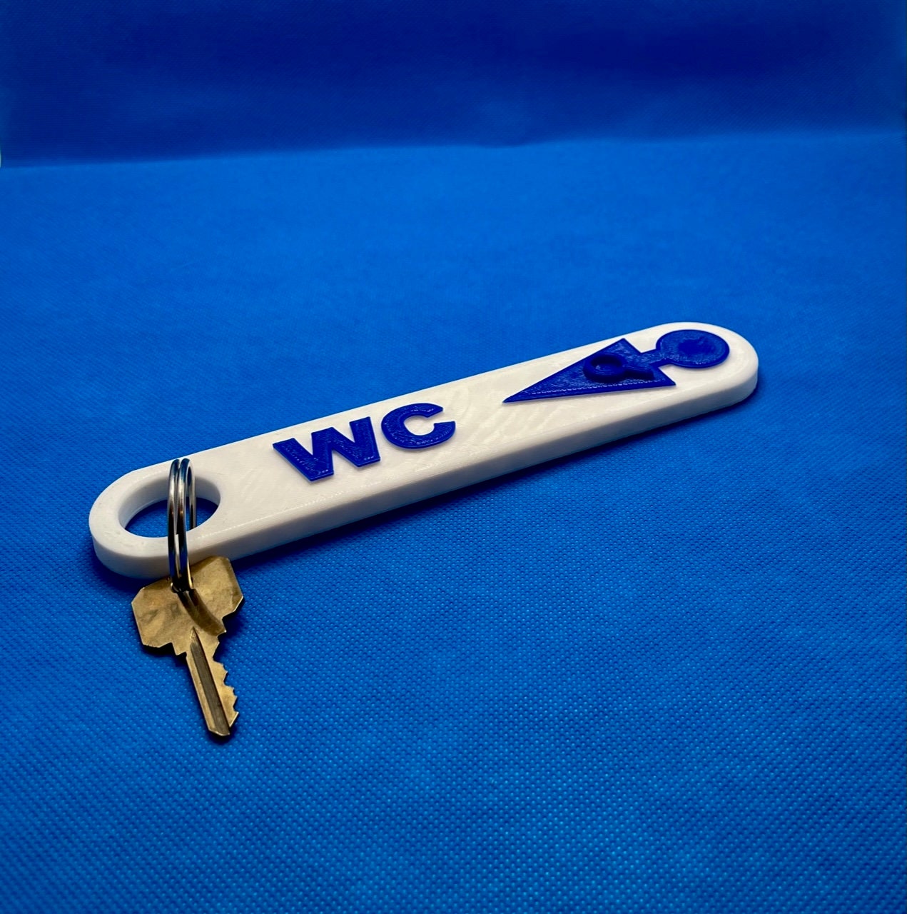 2 Giant Key Fobs for Restroom. Keychains for WC. Huge Keyrings - Etsy