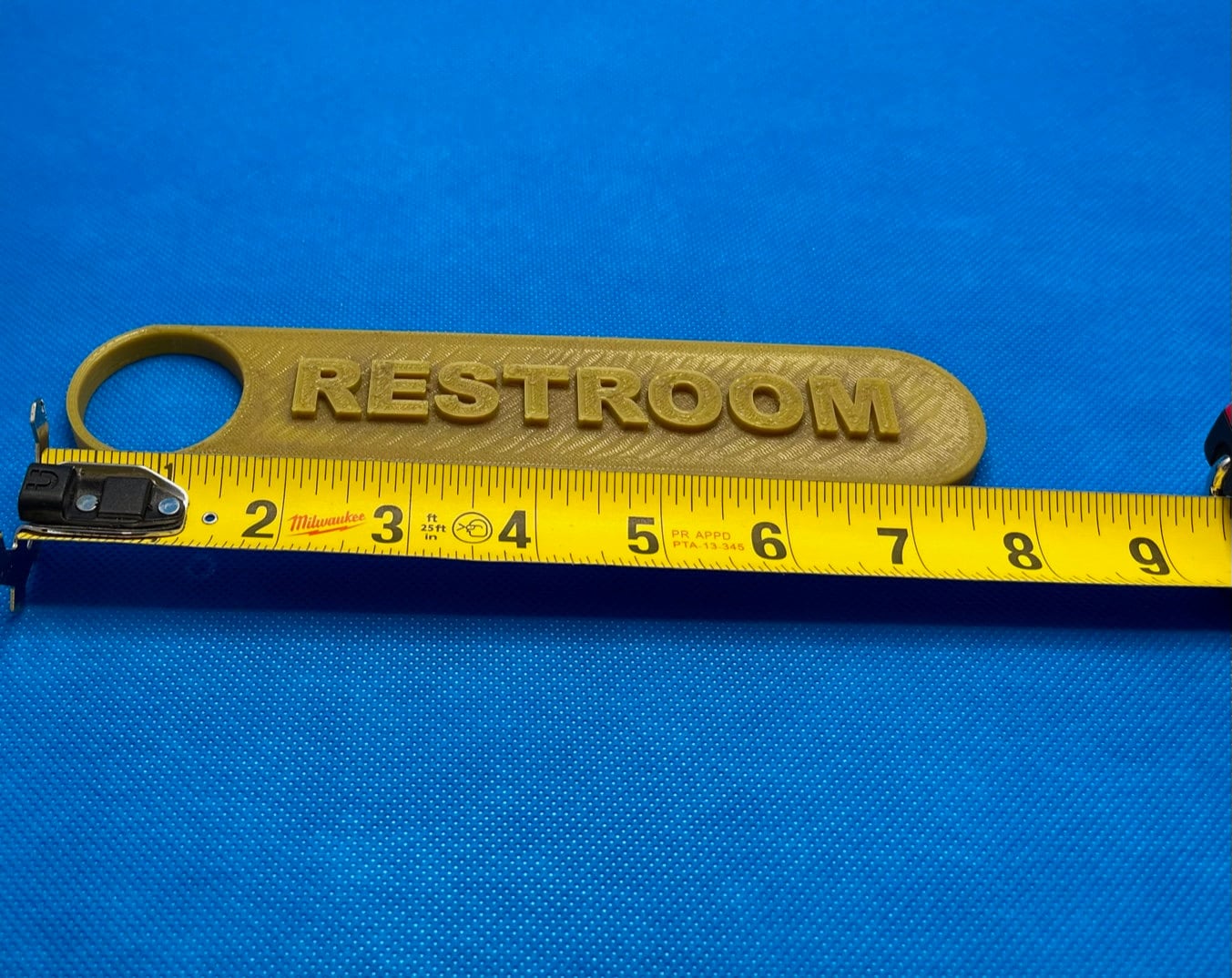 Huge Key Fob for Restroom, Keychain for Restroom Key, Keychain for Gas ...