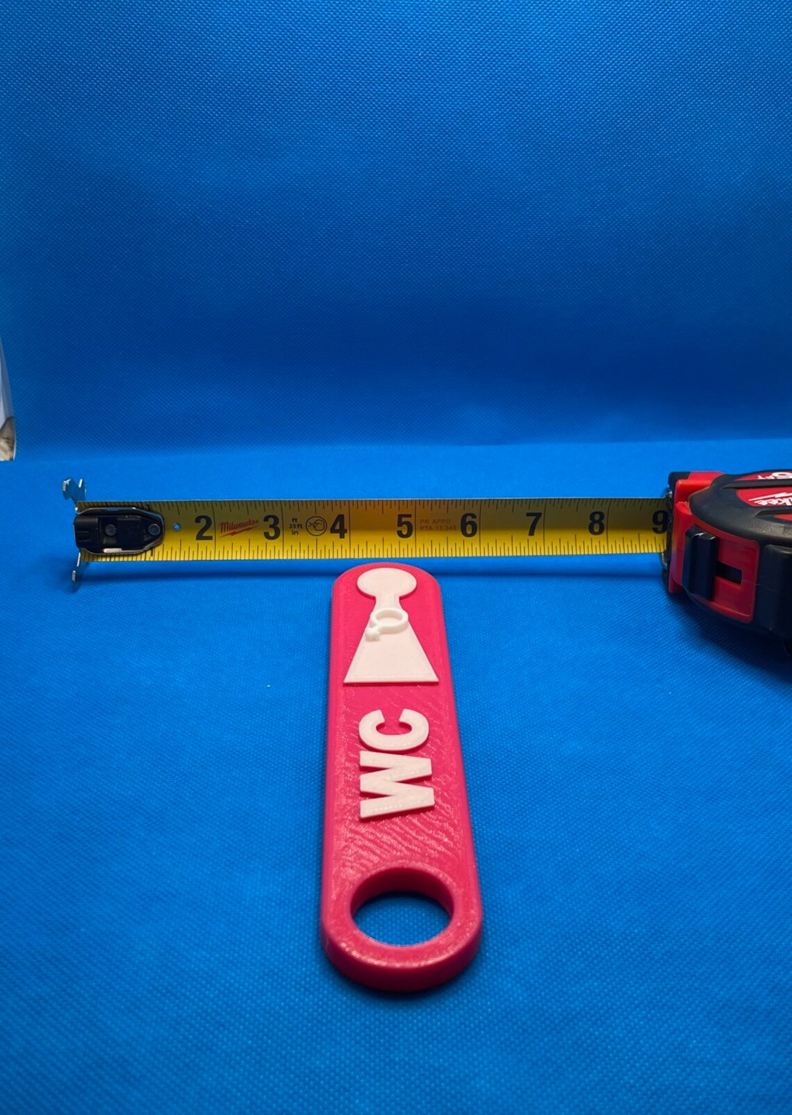 2 Giant Key Fobs for Restroom. Keychains for WC. Huge Keyrings - Etsy