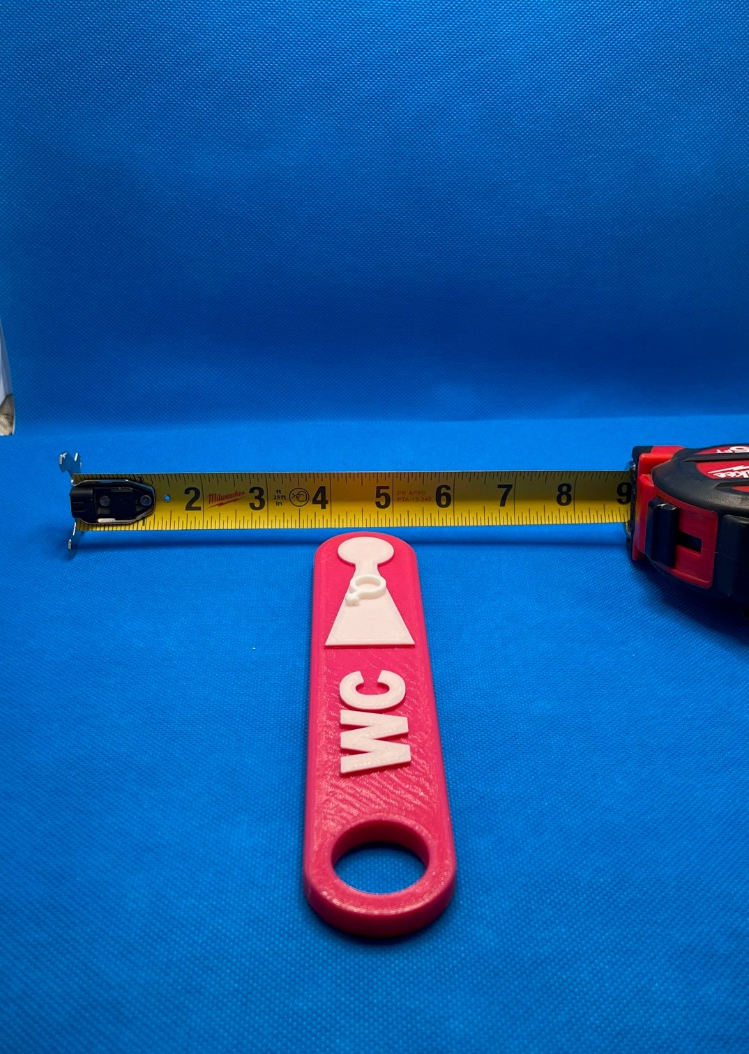 2 Giant Key Fobs for Restroom. Keychains for WC. Huge Keyrings - Etsy