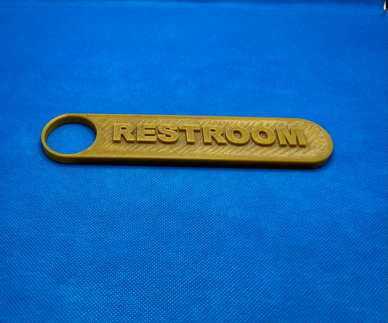 Huge Key Fob for Restroom, Keychain for Restroom Key, Keychain for Gas ...
