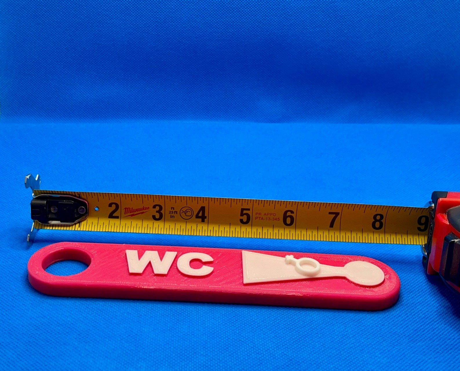 2 Giant Key Fobs for Restroom. Keychains for WC. Huge Keyrings - Etsy