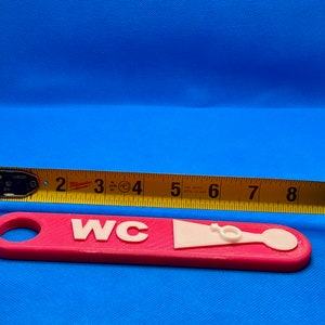 2 Giant Key Fobs for Restroom. Keychains for WC. Huge Keyrings - Etsy