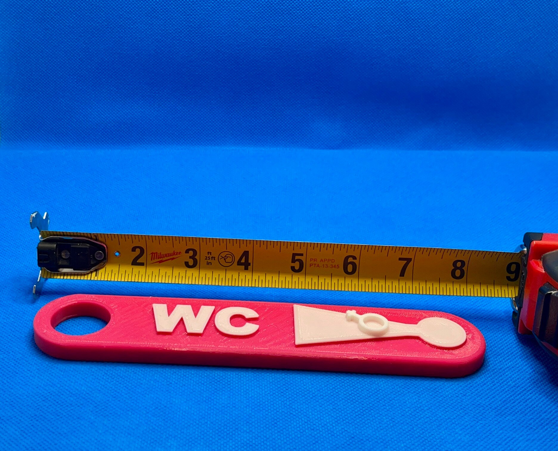 2 Giant Key Fobs for Restroom. Keychains for WC. Huge Keyrings - Etsy