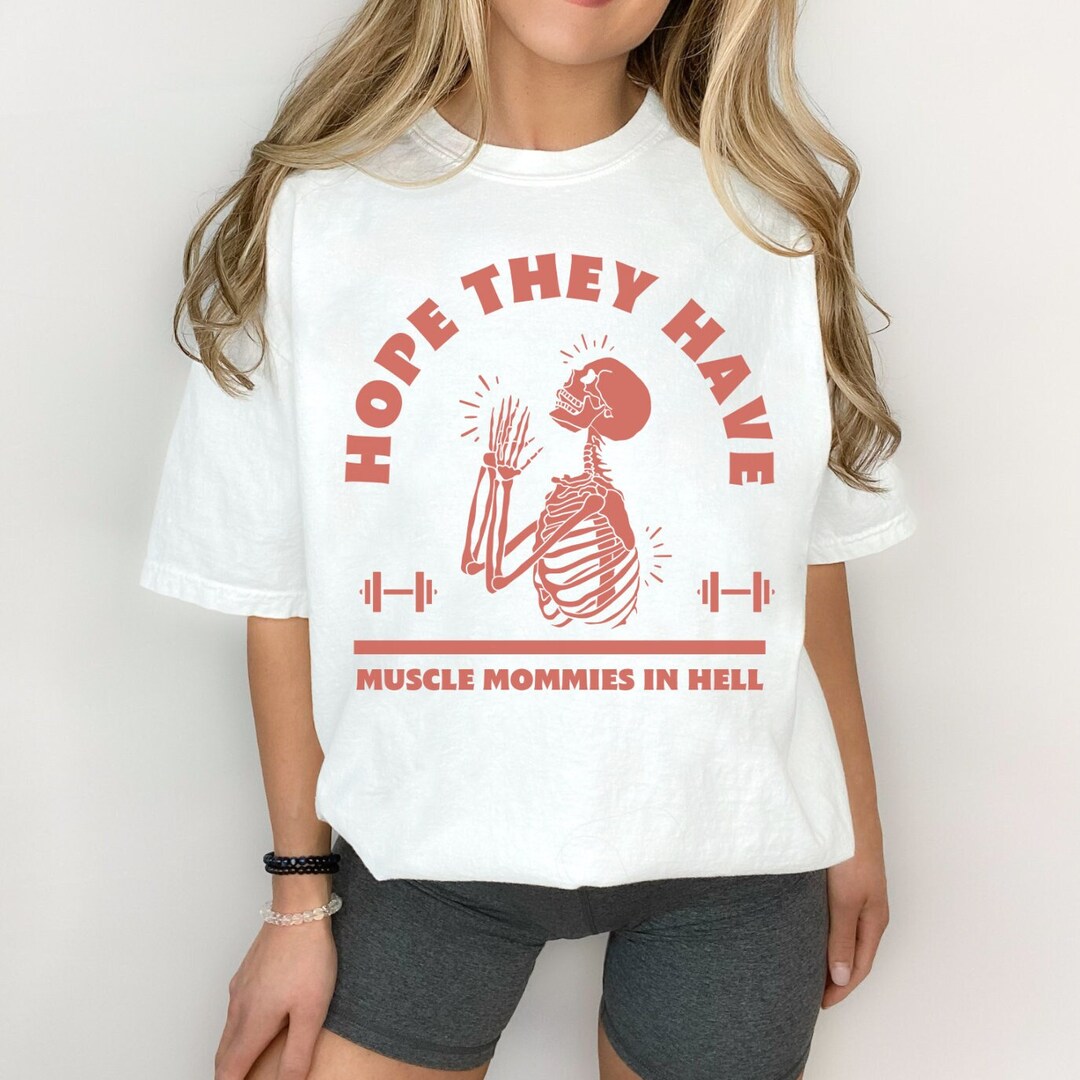 Muscle Mommies In Hell Gym Rat Shirt Workout Fitness Shirt Funny Gym T Cute Pump Cover