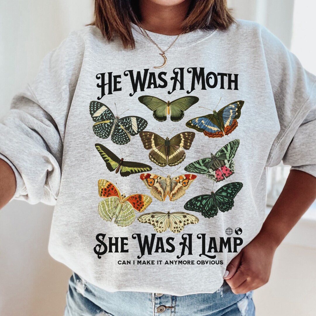 Moth Sweater, Avril Lavigne Skater Boy, Weirdcore, Goblincore Sweater ...