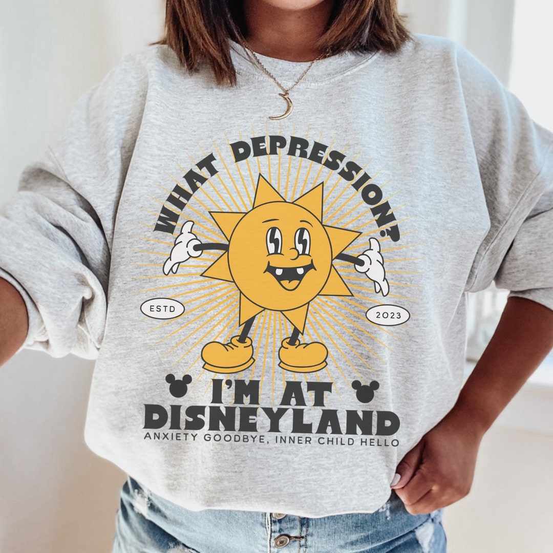 No Depression at Disney, Disneyland Sweater, Walt Disney Merch, Disney World Family Trip, Disney ...