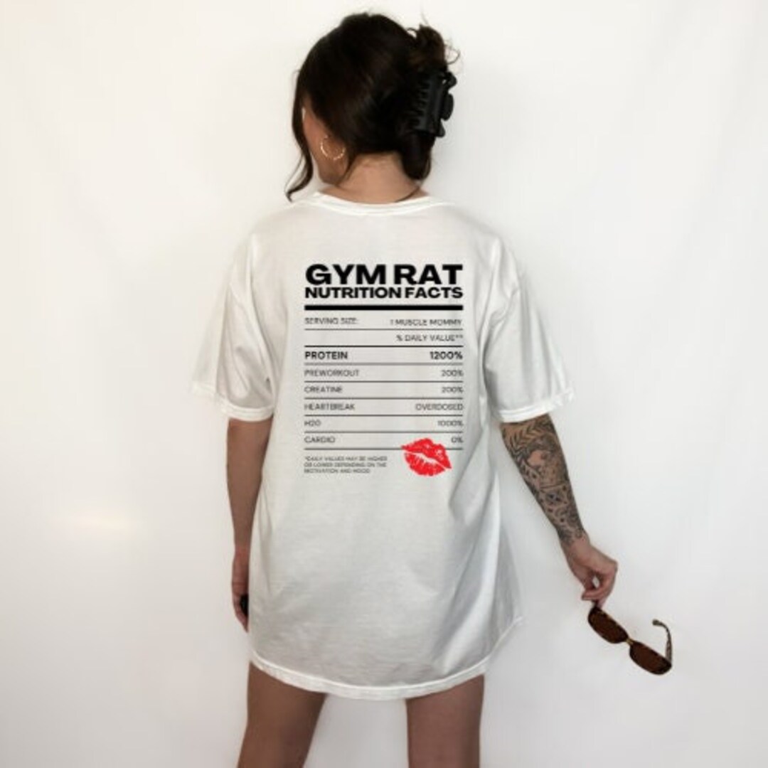 Gym Rat Nutrition Facts Muscle Mommy Gym Pump Cover Shirt, Gym Rat Gift ...