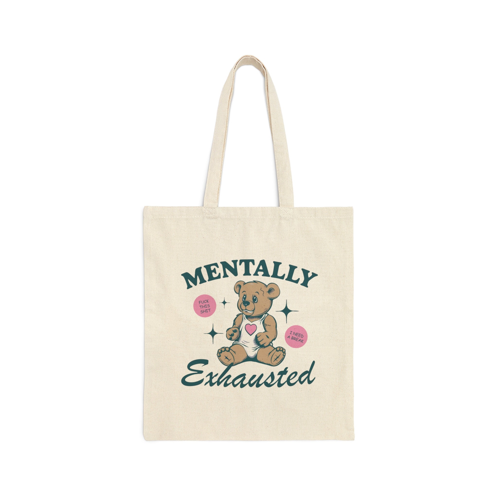 Mentally Exhausted Tote Bag, Mental Health Tote Bag, ADHD Tote Bag ...