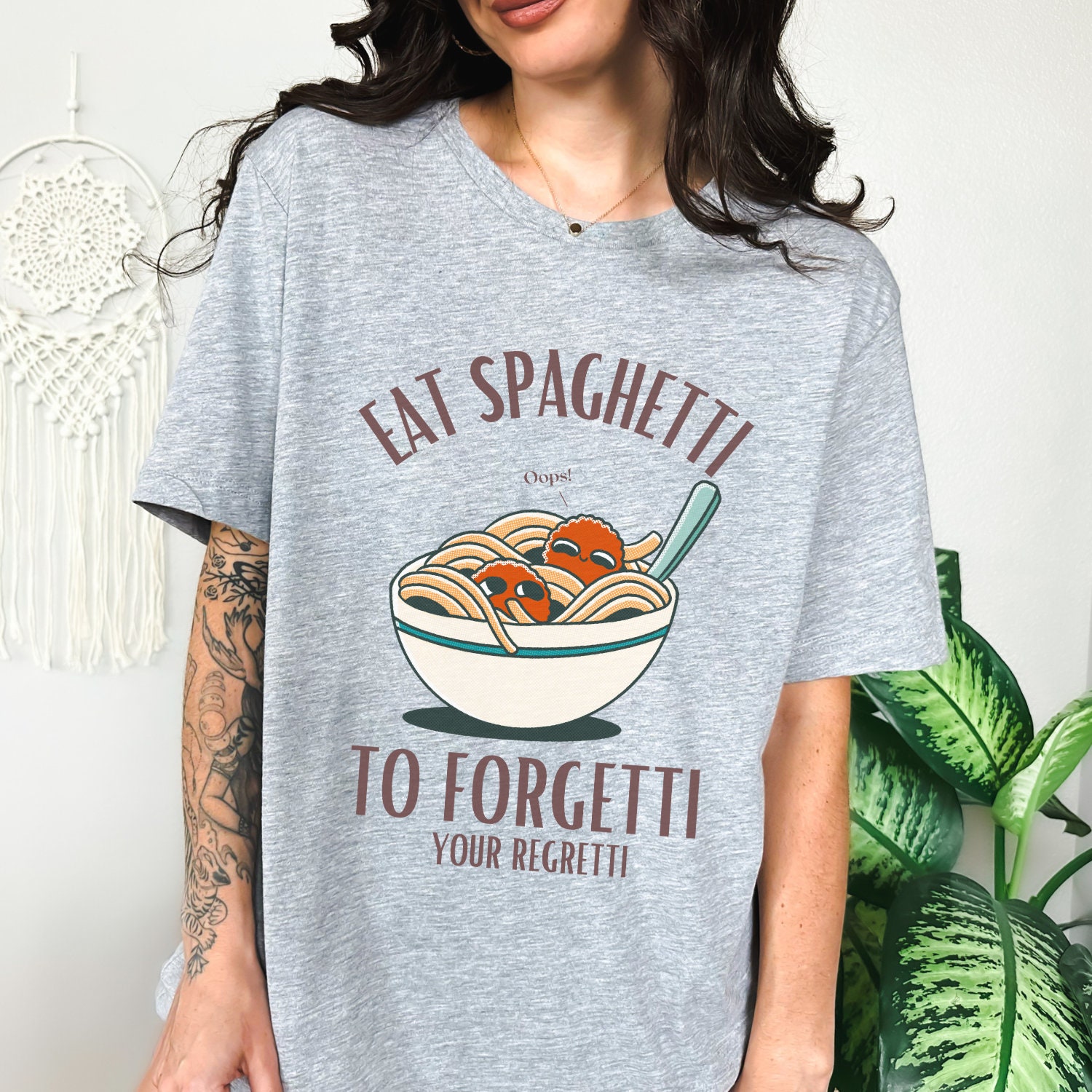 Spaghetti Regretti Shirt Funny Meme Shirt ADHD Shirt Funny - Etsy