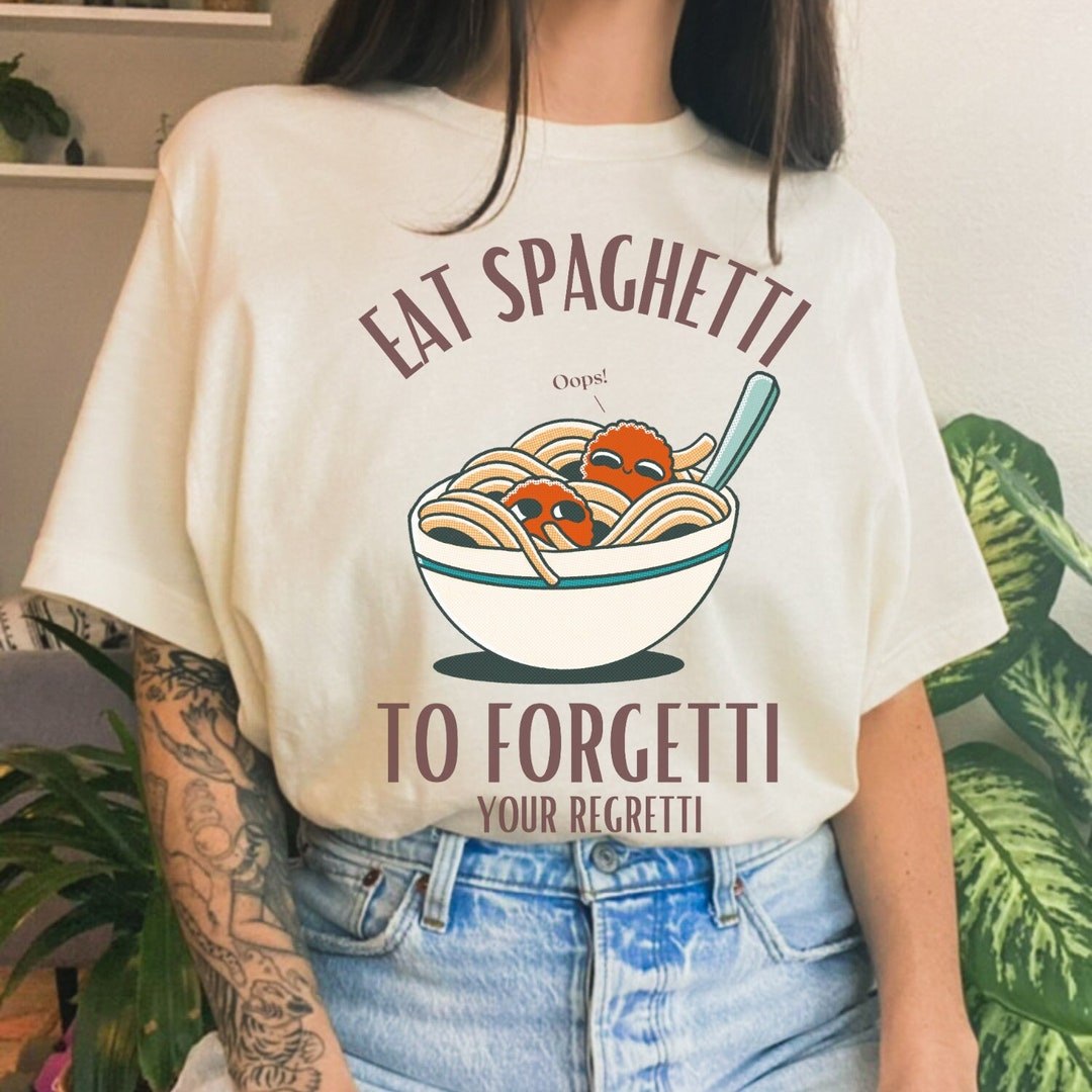 Spaghetti Regretti Shirt, Funny Meme Shirt, ADHD Shirt, Funny Gen Z ...