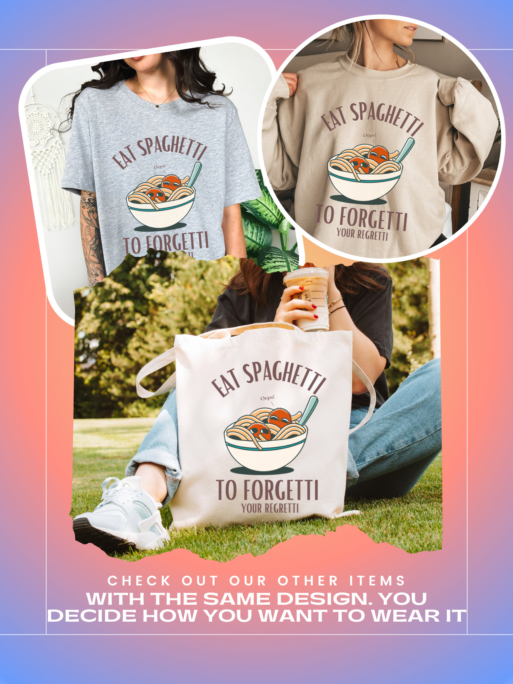 Spaghetti Regretti Shirt Funny Meme Shirt ADHD Shirt Funny - Etsy