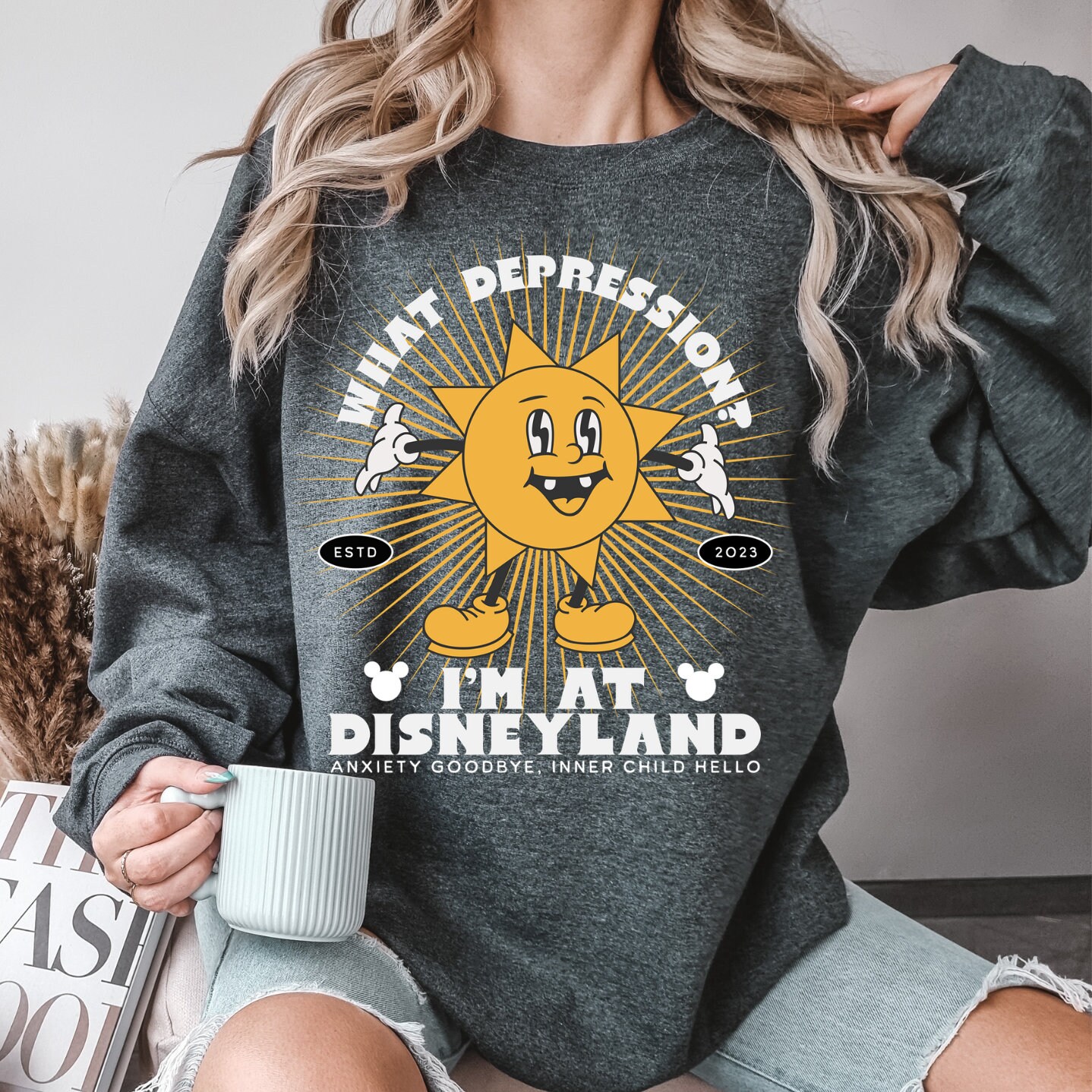 No Depression at Disney Disneyland Sweater Walt Disney - Etsy