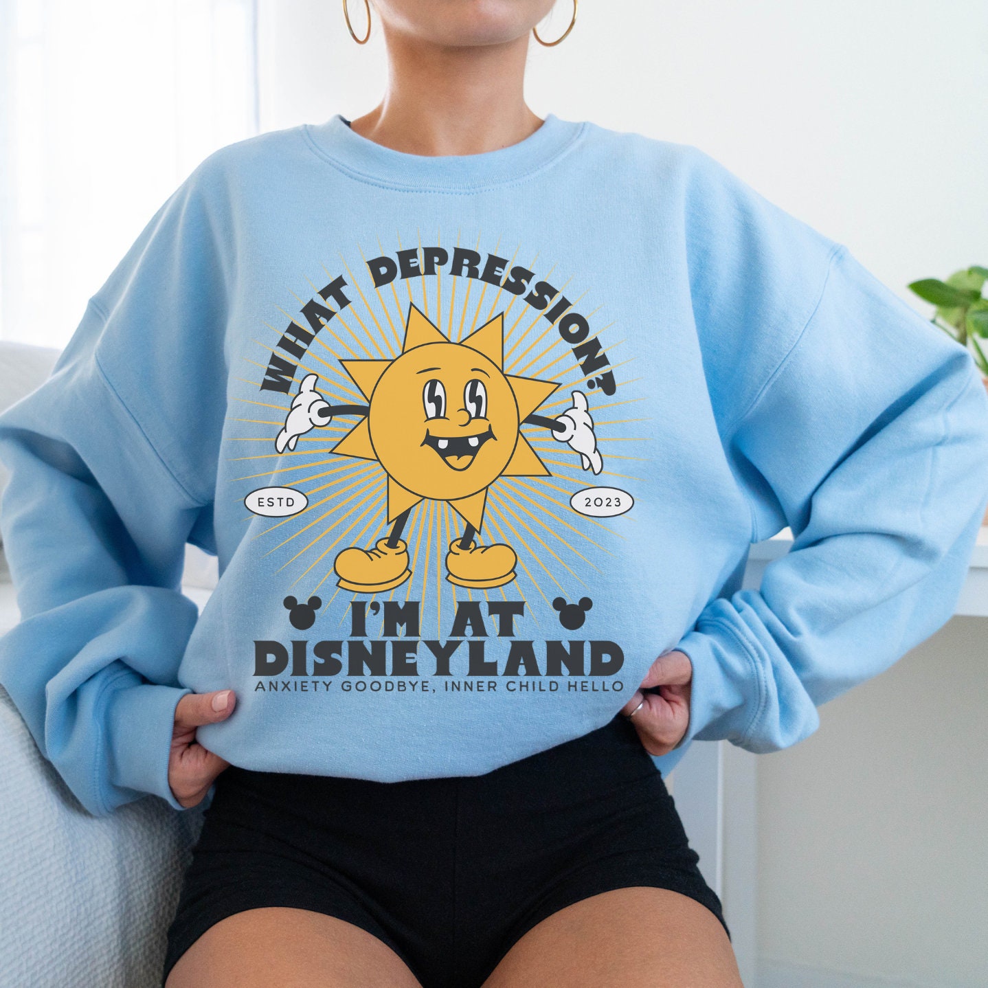 No Depression at Disney Disneyland Sweater Walt Disney - Etsy