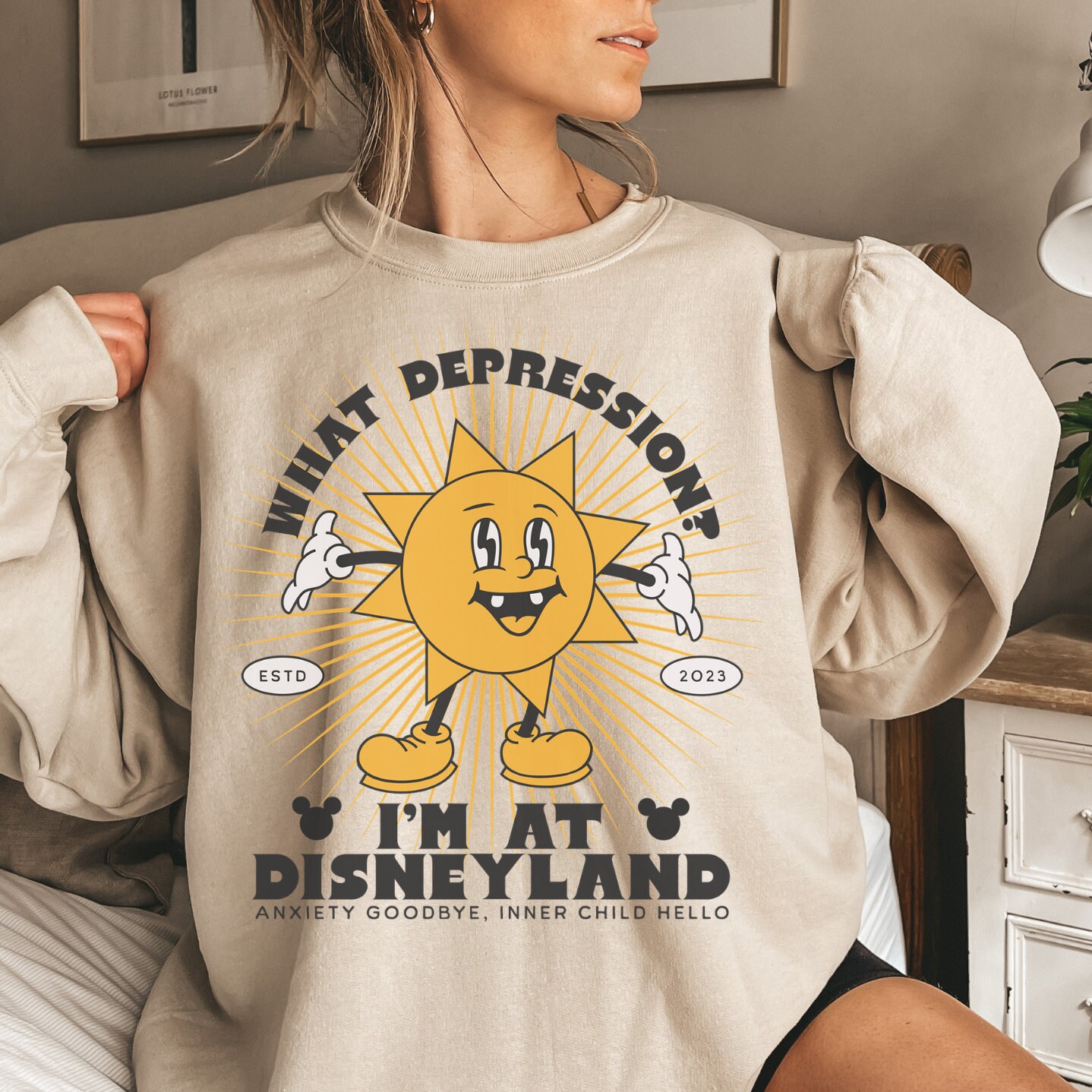 No Depression at Disney Disneyland Sweater Walt Disney - Etsy