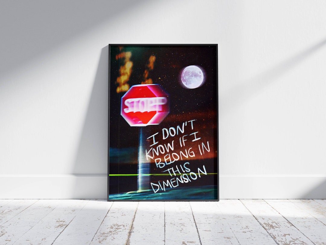 IDK IF I BELONG Poster - Etsy