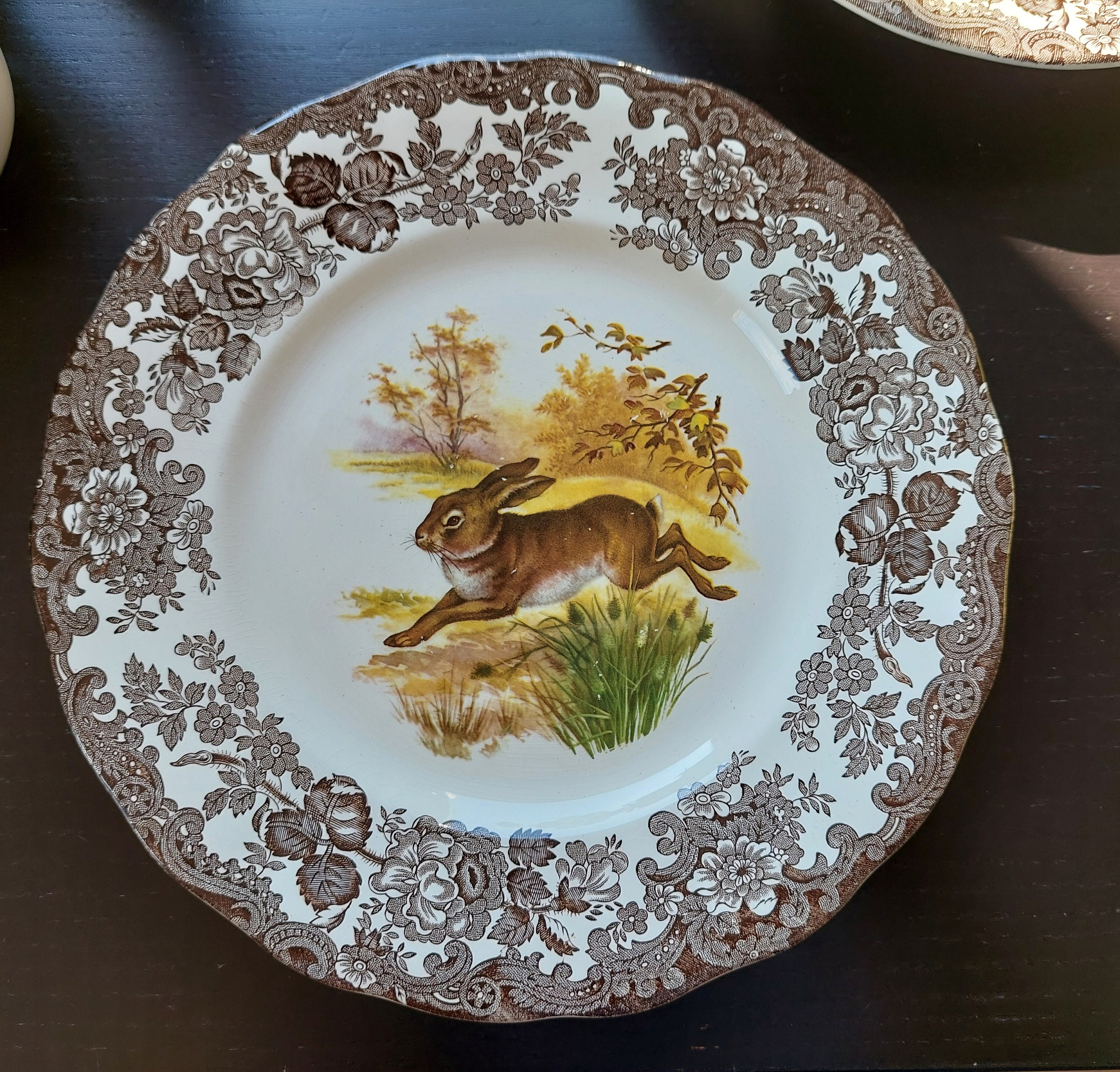 Palissy England Game Series Ceramic Dinner Plate With a Rabbit in It's ...