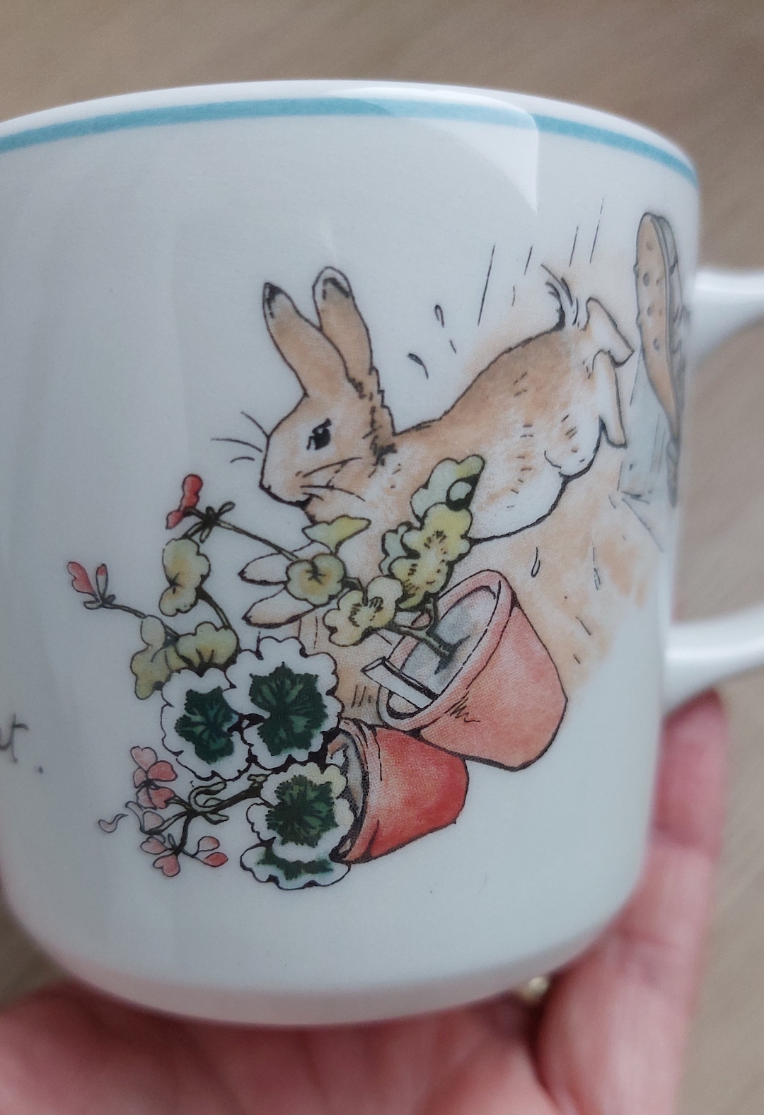 Originele Peter Rabbit Mok Van Wedgwood, Made in England, Gemerkt Met ...