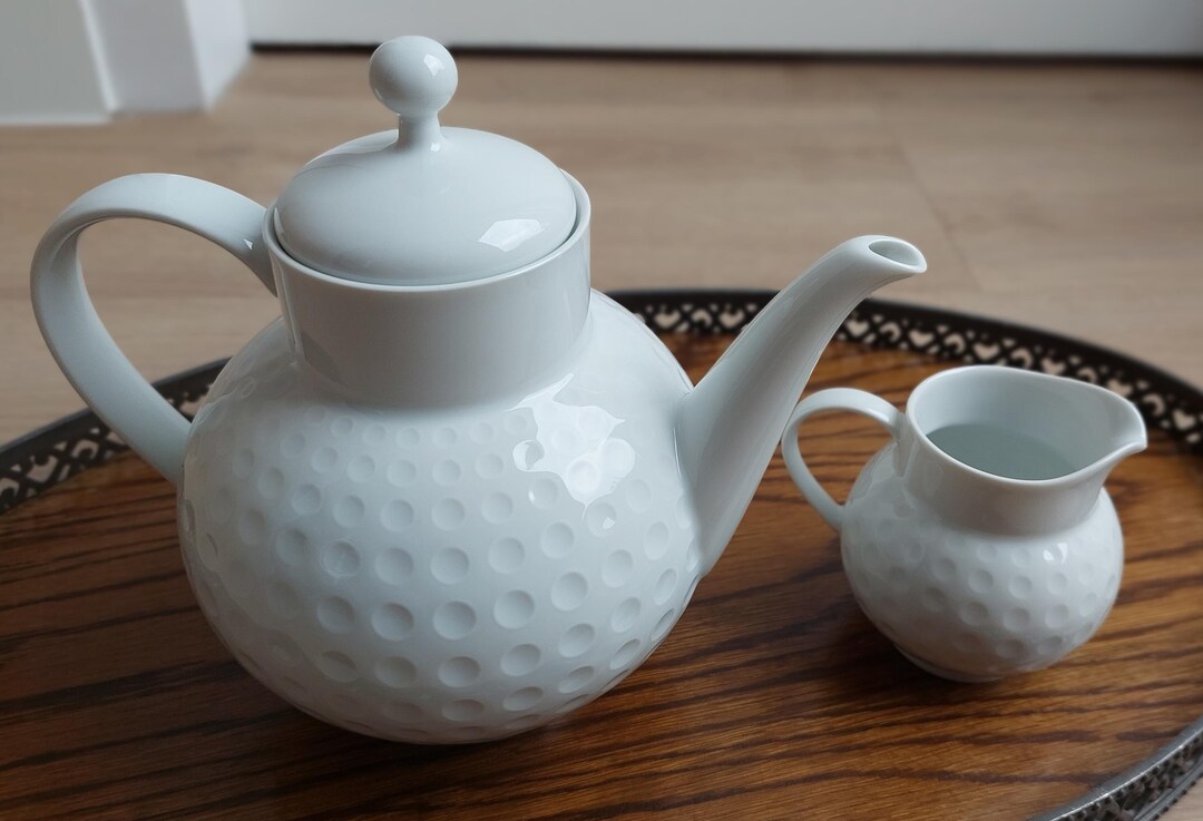 Vintage Arzberg Germany Golf Ball Teapot & Milk Jug Set - Etsy