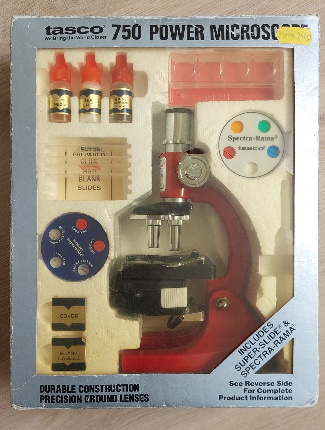 Collectable Vintage 1984 Tasco 750 Power Microscoop With Discovery Kit ...