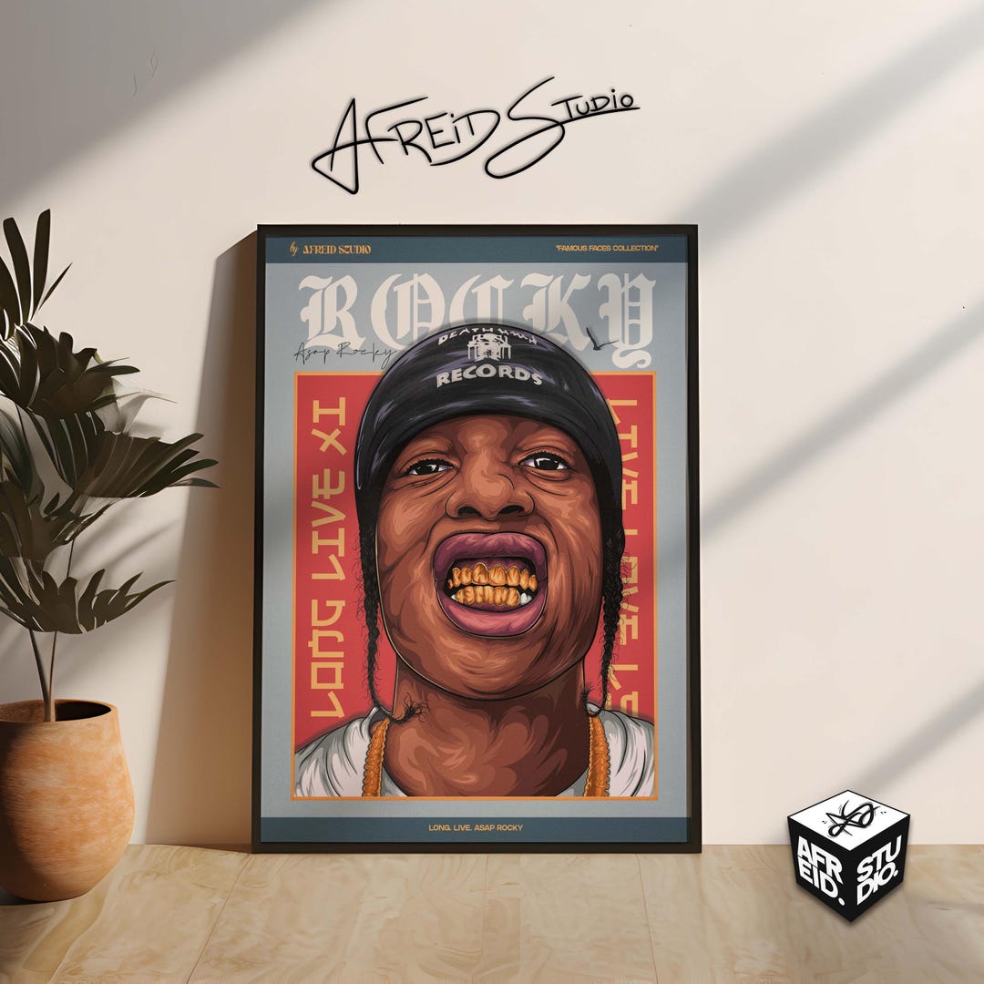 ASAP Rocky light // famous Faces Collection // Original Premium Poster ...