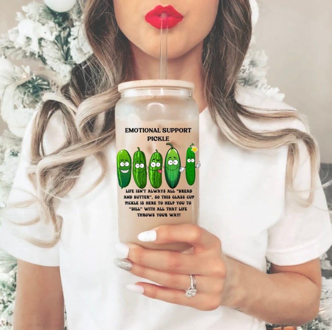 Emotional Support Pickle, Cheer up Gift, Positive Pickle, Positive ...