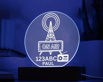 HAM Radio Callsign LED Edge Lit Sign custom - Etsy