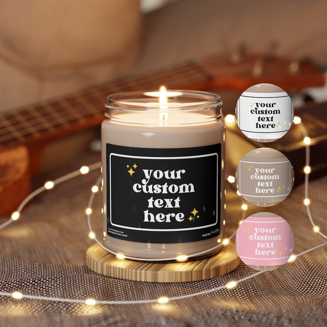 Personalized Candle With Your Custom Text: A Blank Candle - Add Your ...