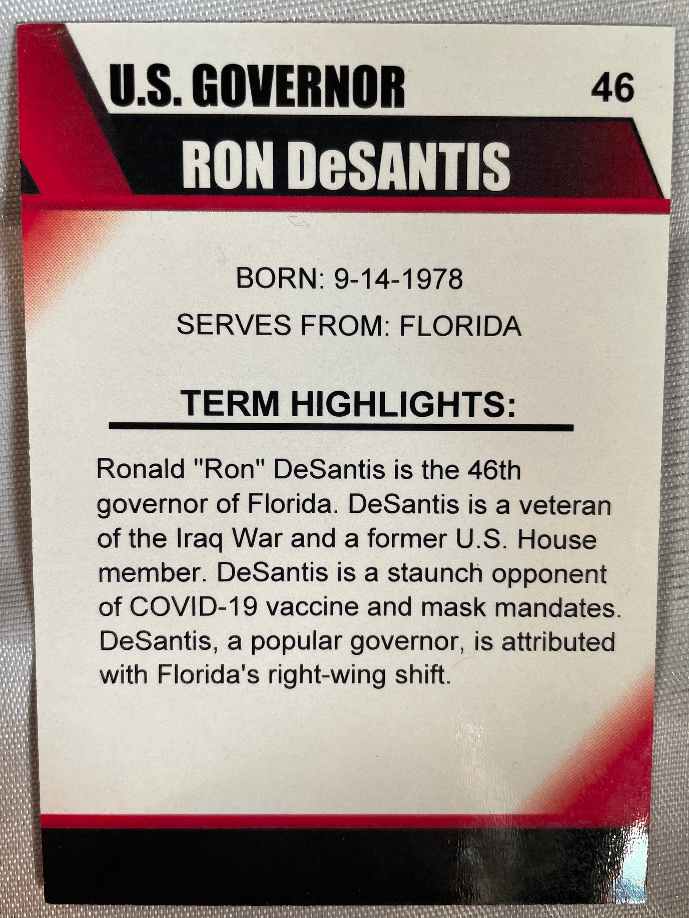 Political Trading Cards | Presidents, U.S. Senators, and Governors - Etsy