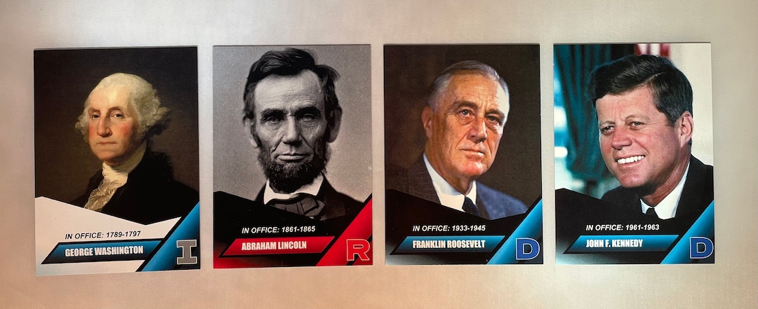 President Trading Cards | Collect, Trade, and More! | Presideck - Etsy