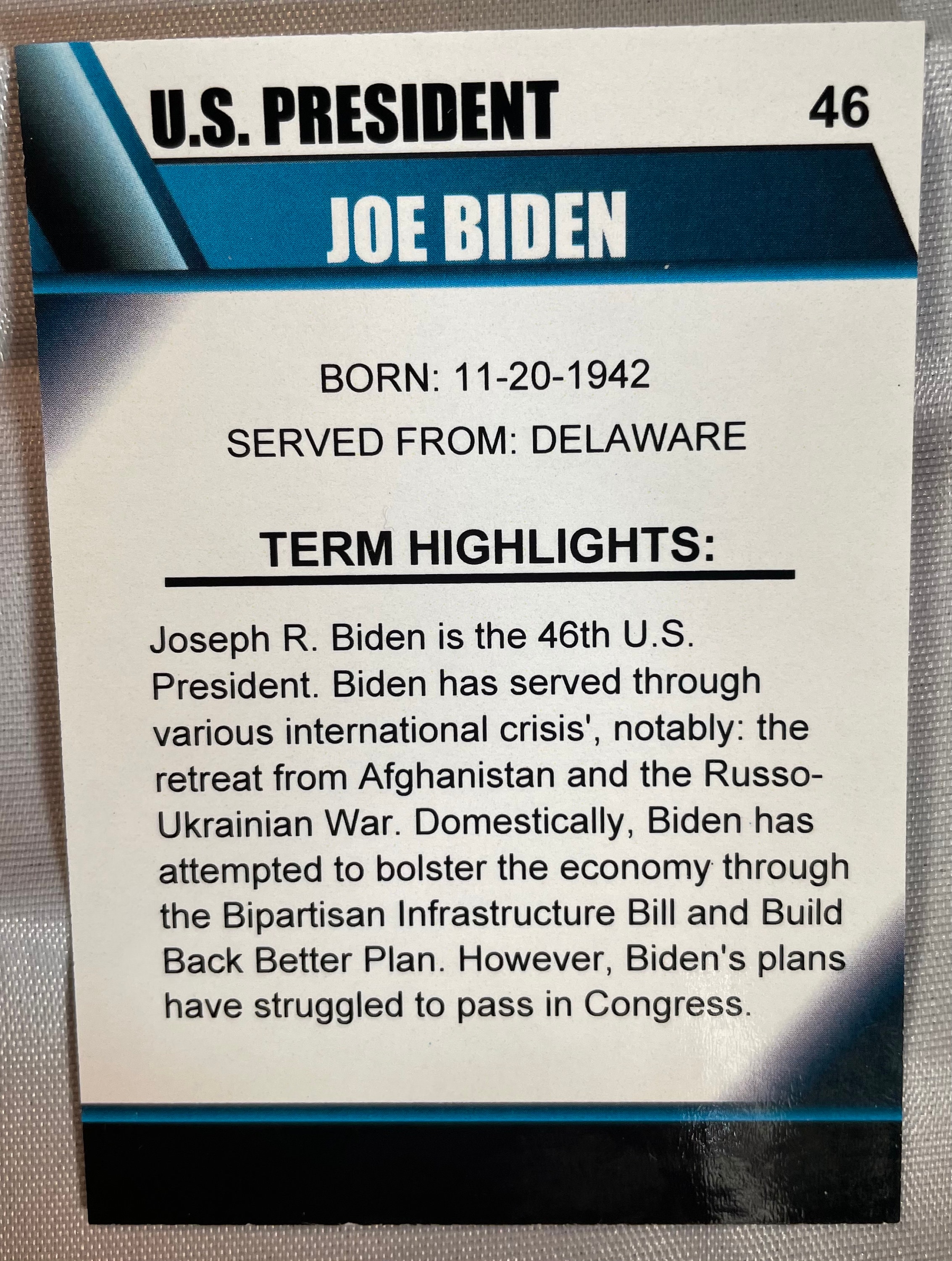 Political Trading Cards | Presidents, U.S. Senators, and Governors - Etsy