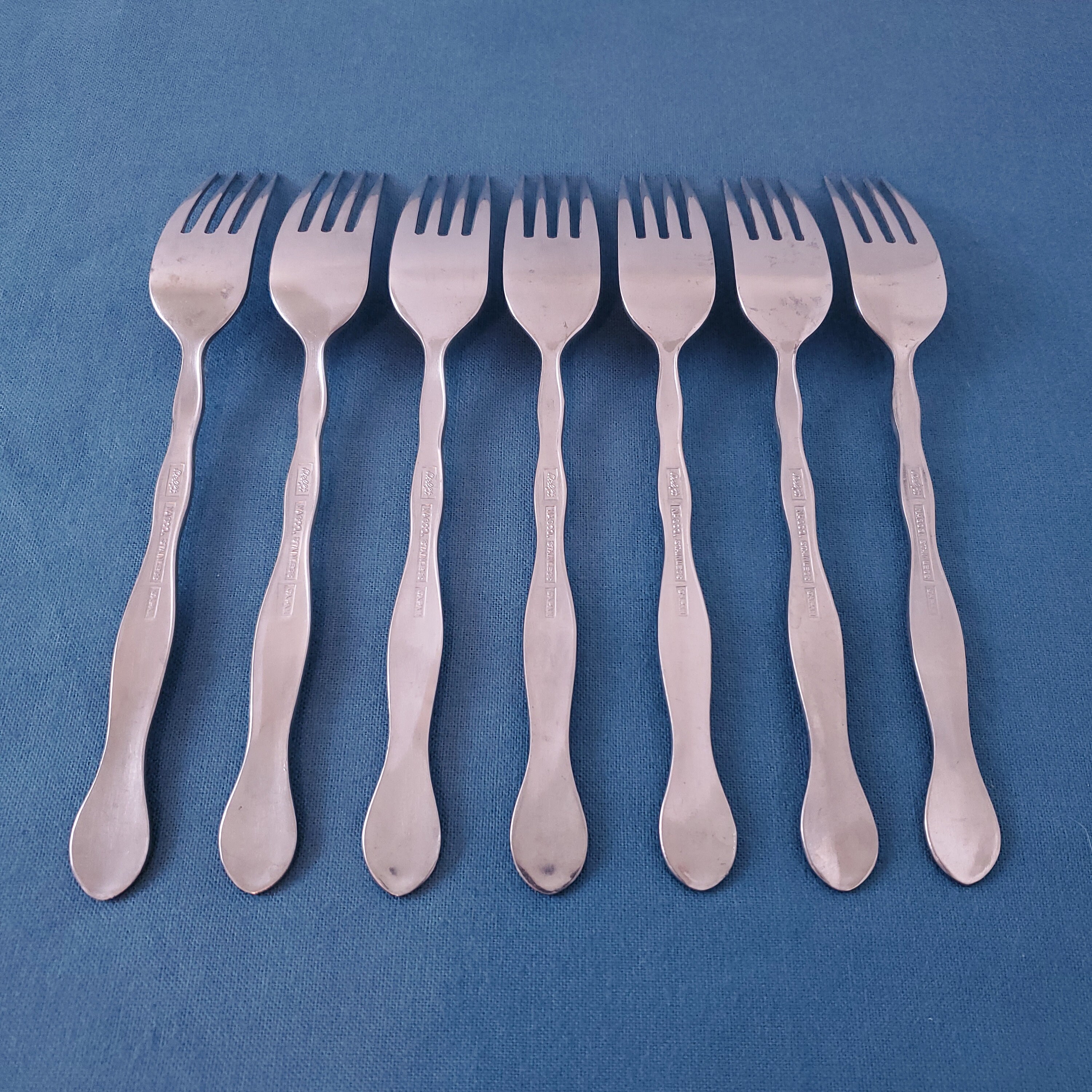 Nasco DELFT Stainless Dinner Fork 7 1/2" ~ Beautiful Vintage Flatware ~ Sold in Sets of 7 - Etsy