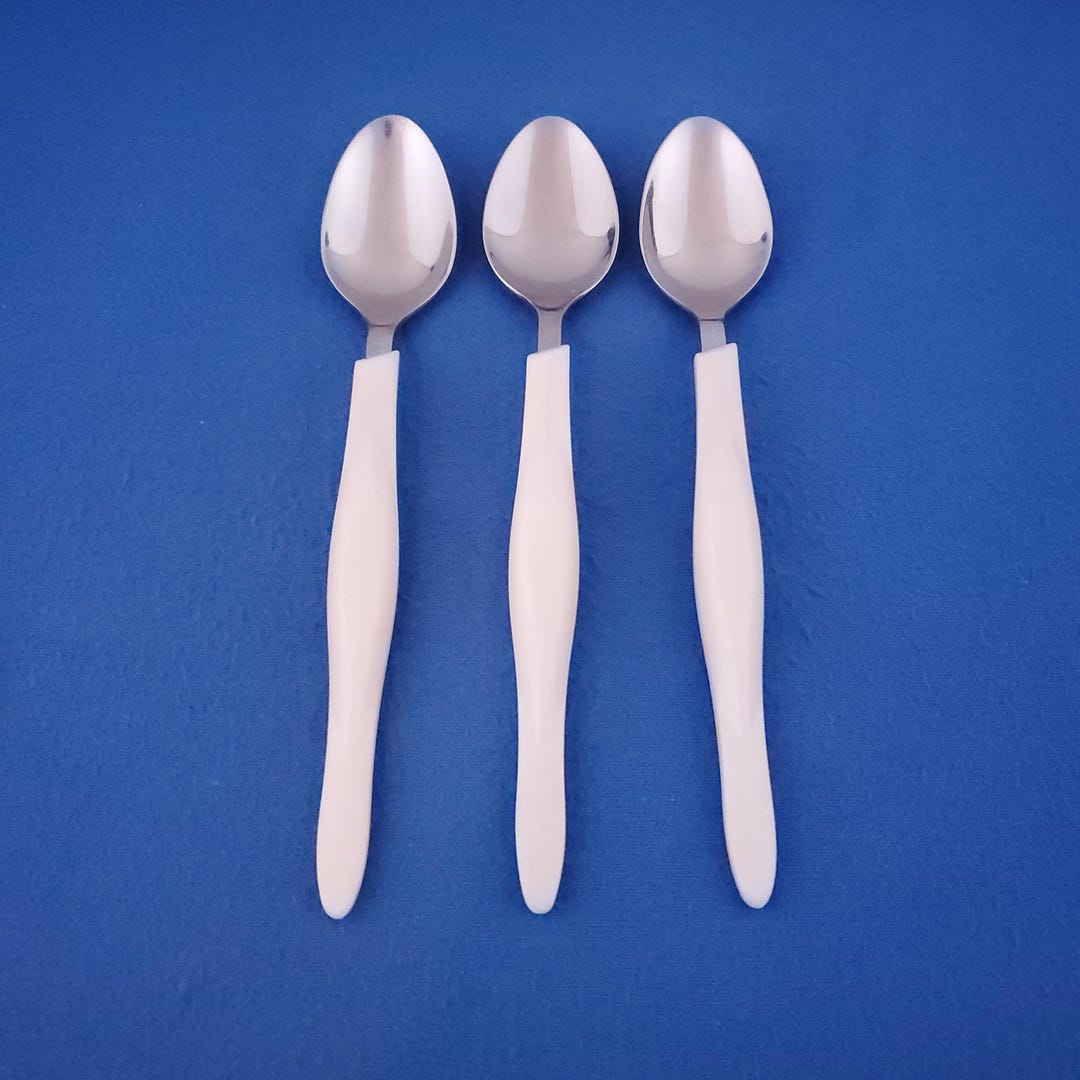 Cutco White CUE3 ~ Stainless Teaspoon 7 1/4" ~ Beautiful Flatware ...