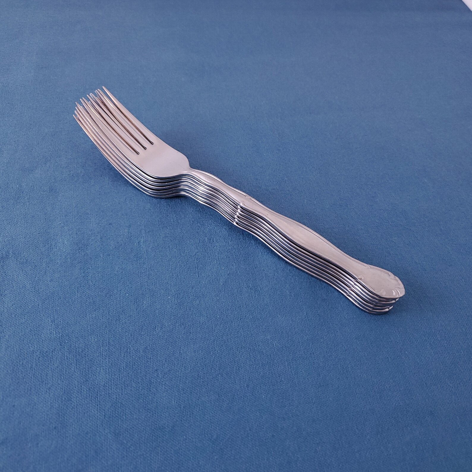 Nasco DELFT Stainless Dinner Fork 7 1/2" ~ Beautiful Vintage Flatware ~ Sold in Sets of 7 - Etsy