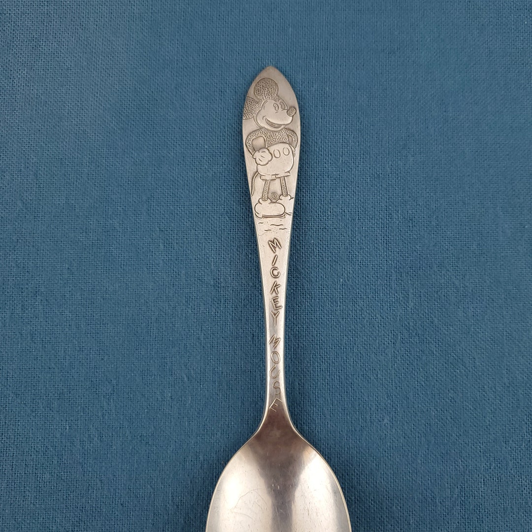 Branford MICKEY MOUSE 1940s Classic Mickey Silverplate Small Spoon ...